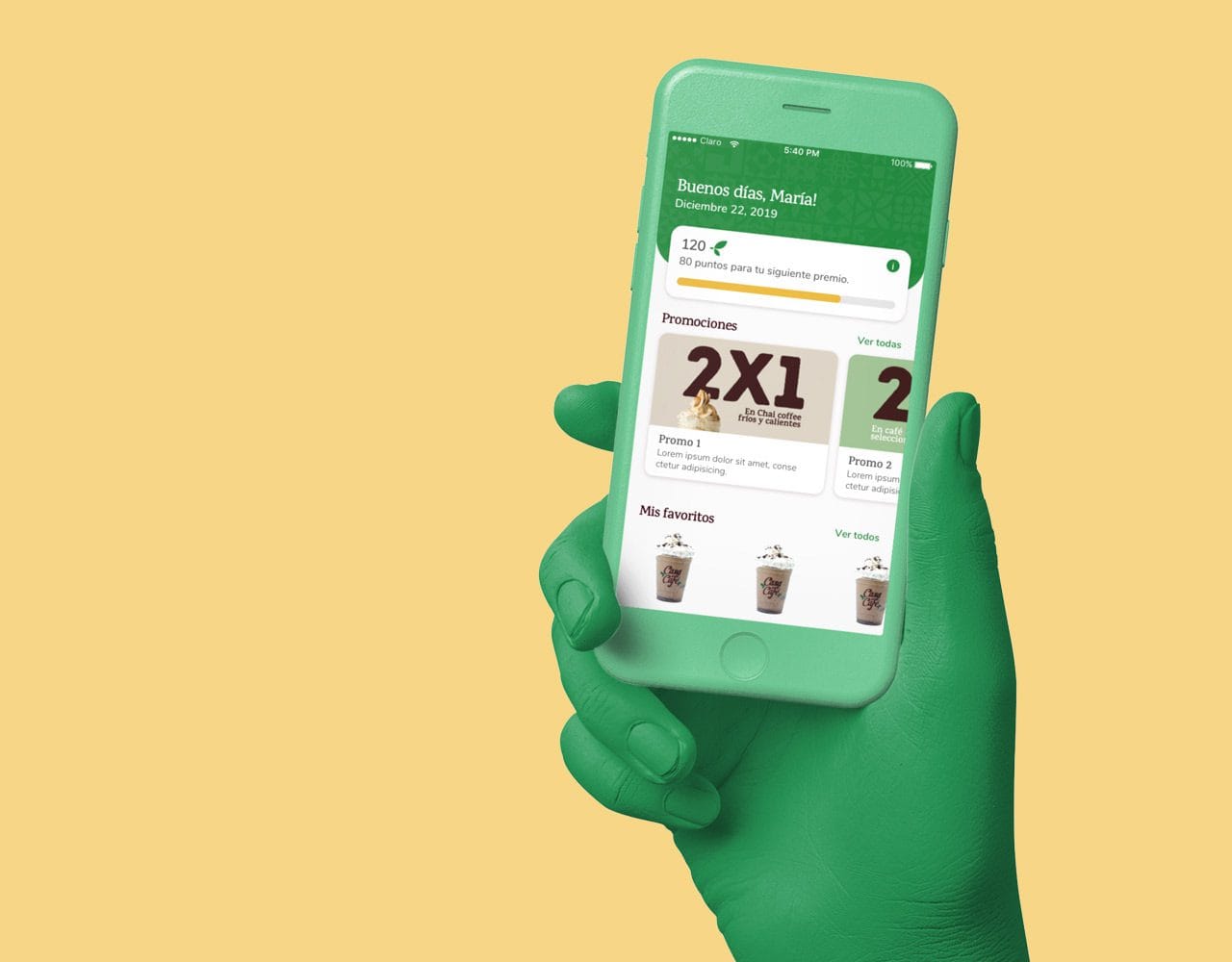 Casa del Café - Mobile App UI Design - Boombit